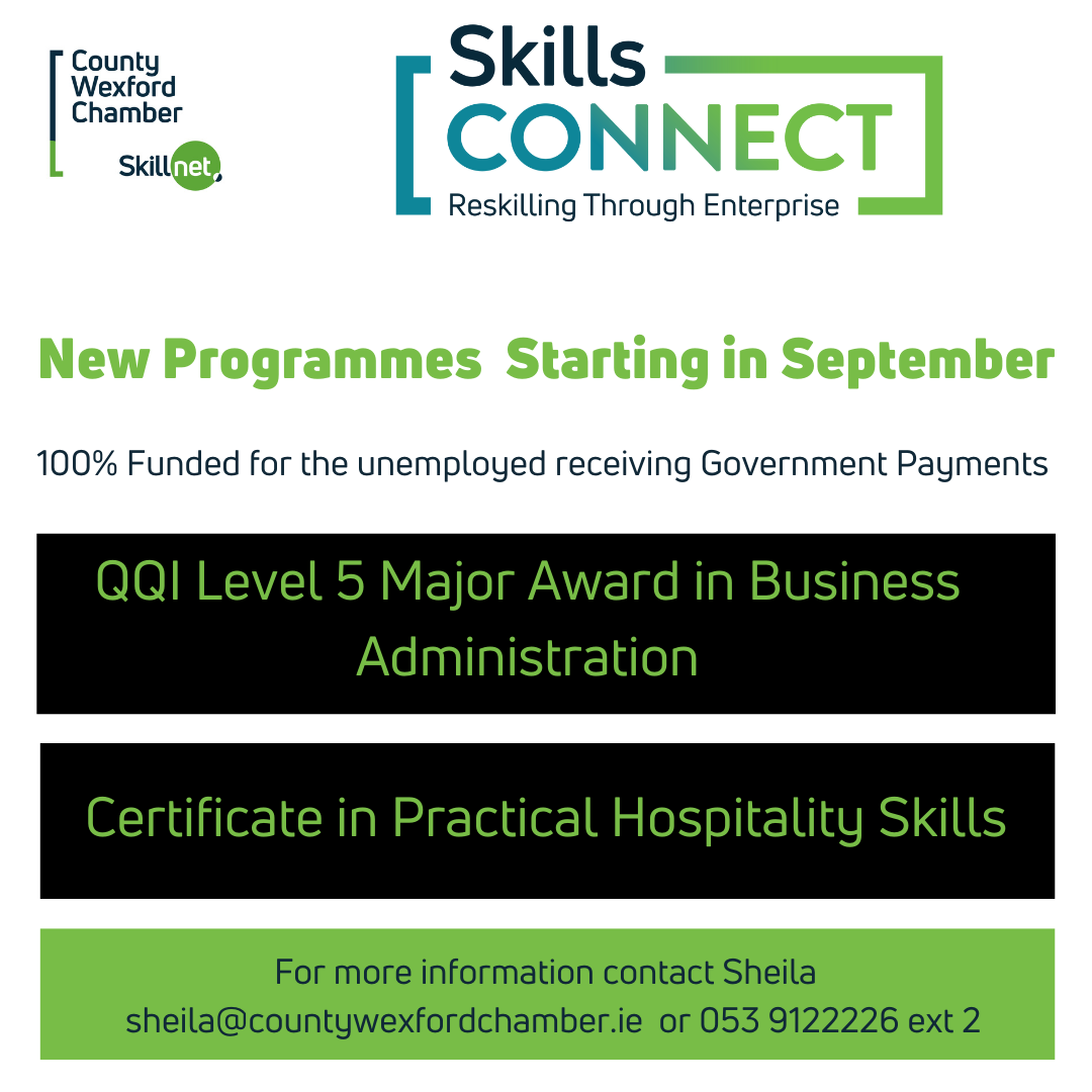 New Skills Connect Programmes starting in September to meet current ...
